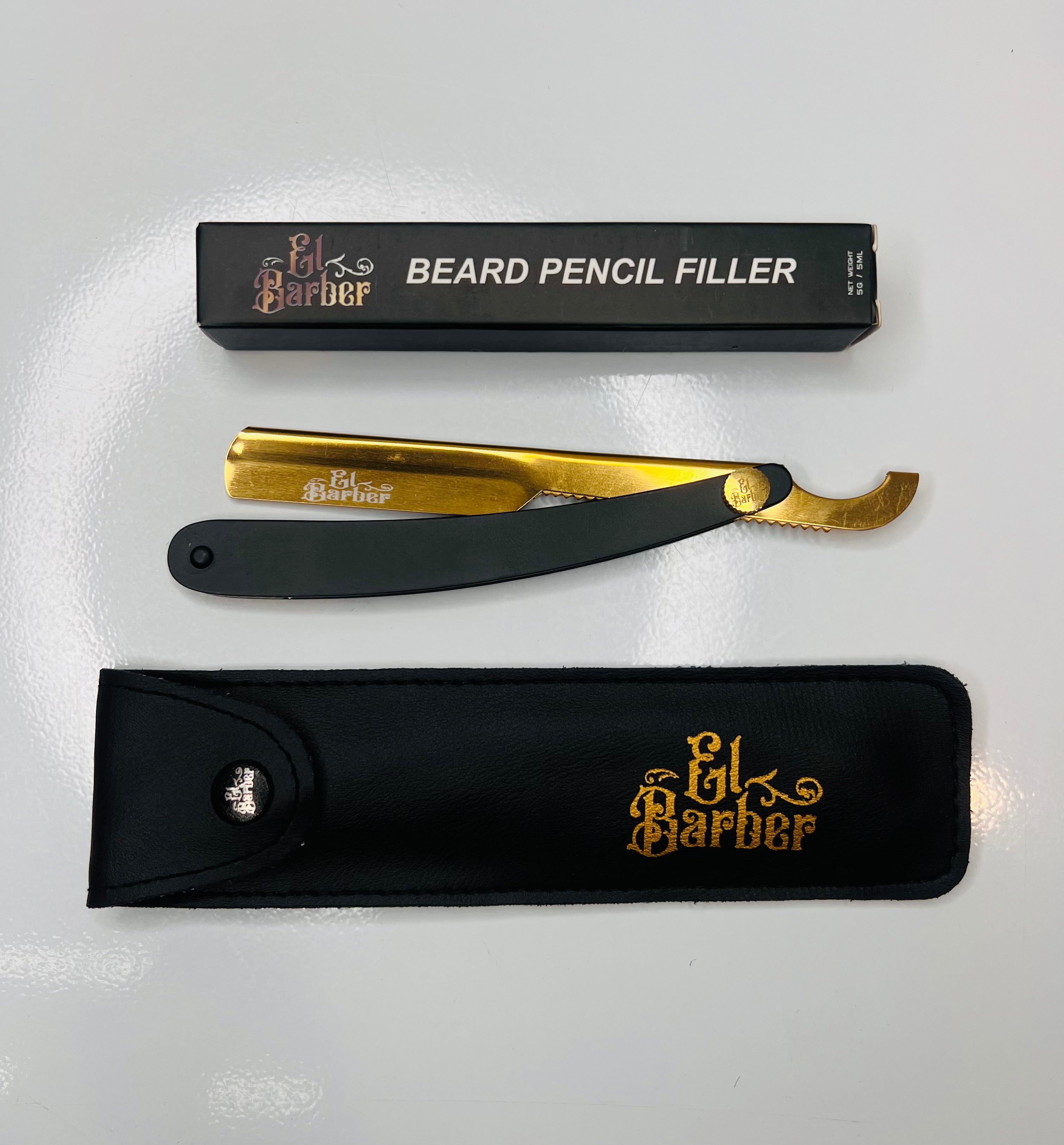 El Barber's lineup and fill in gold set – El Barber Products